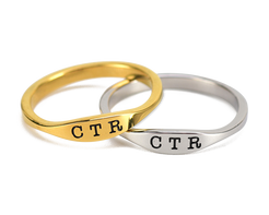 "CTR" RING - GOLD – PYRKIÄ